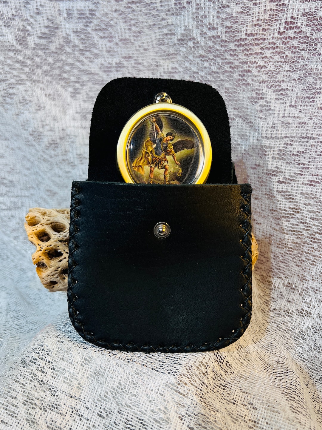 Holy Communion Pyx and Leather Burse Set / Homebound / Saint Michael ...