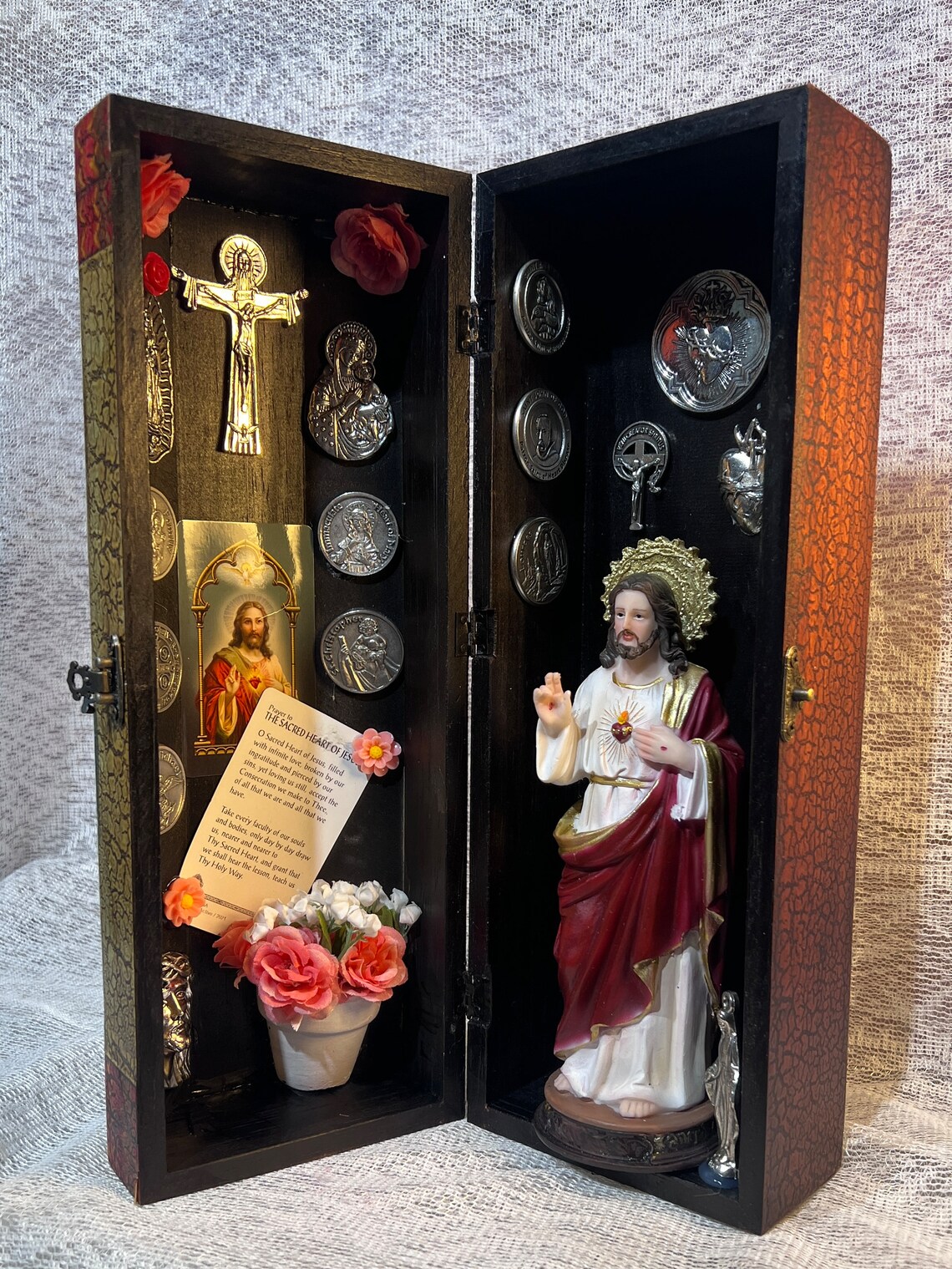 Sacred Heart of Jesus Portable Altar Home Shrine Altar - Etsy