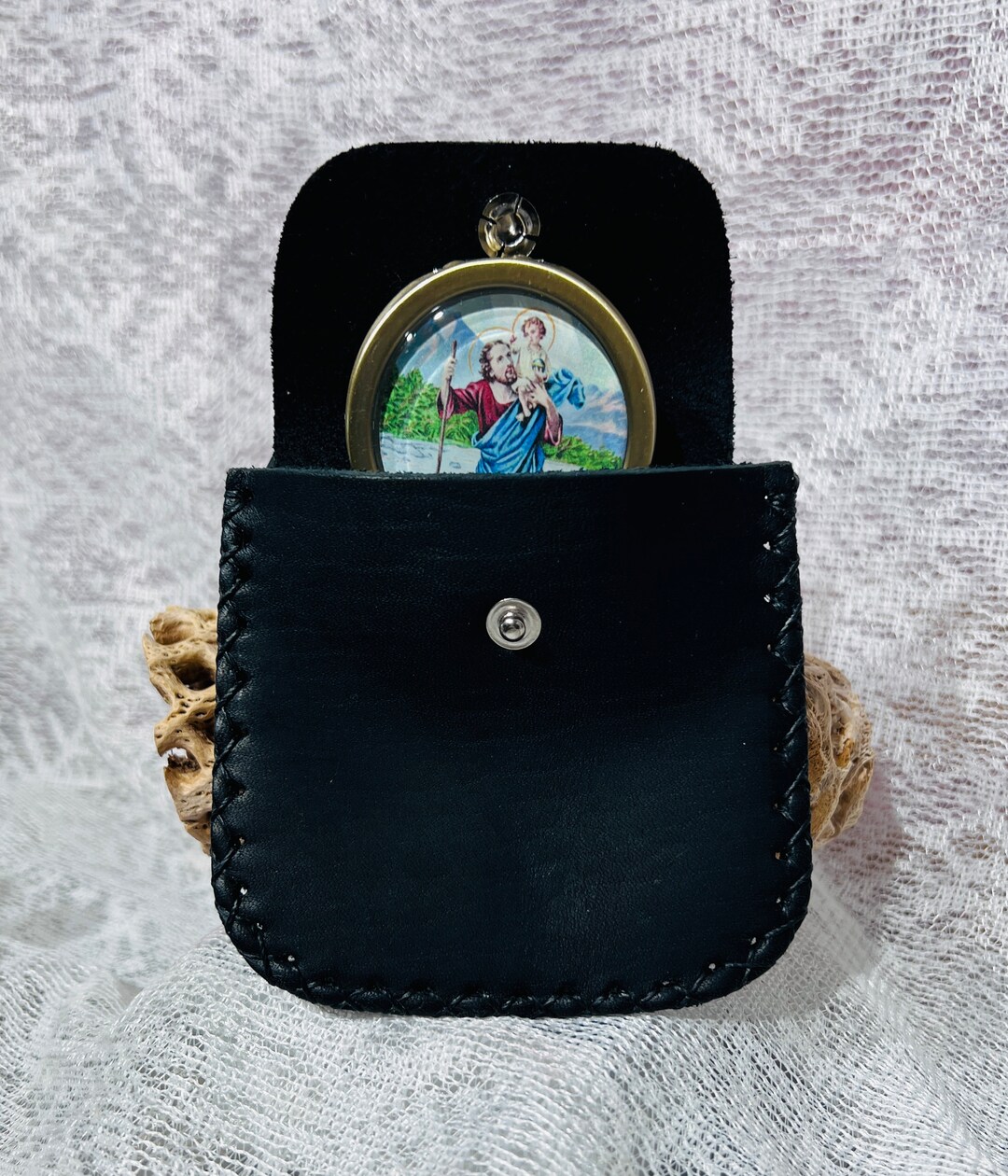 Holy Communion Pyx With Leather Burse Set / Homebound / Saint ...