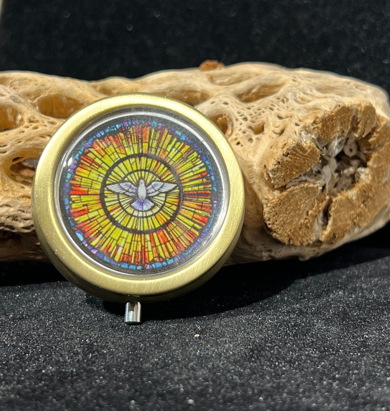 Holy Communion Pyx With Leather Burse Set / Homebound / Holy - Etsy