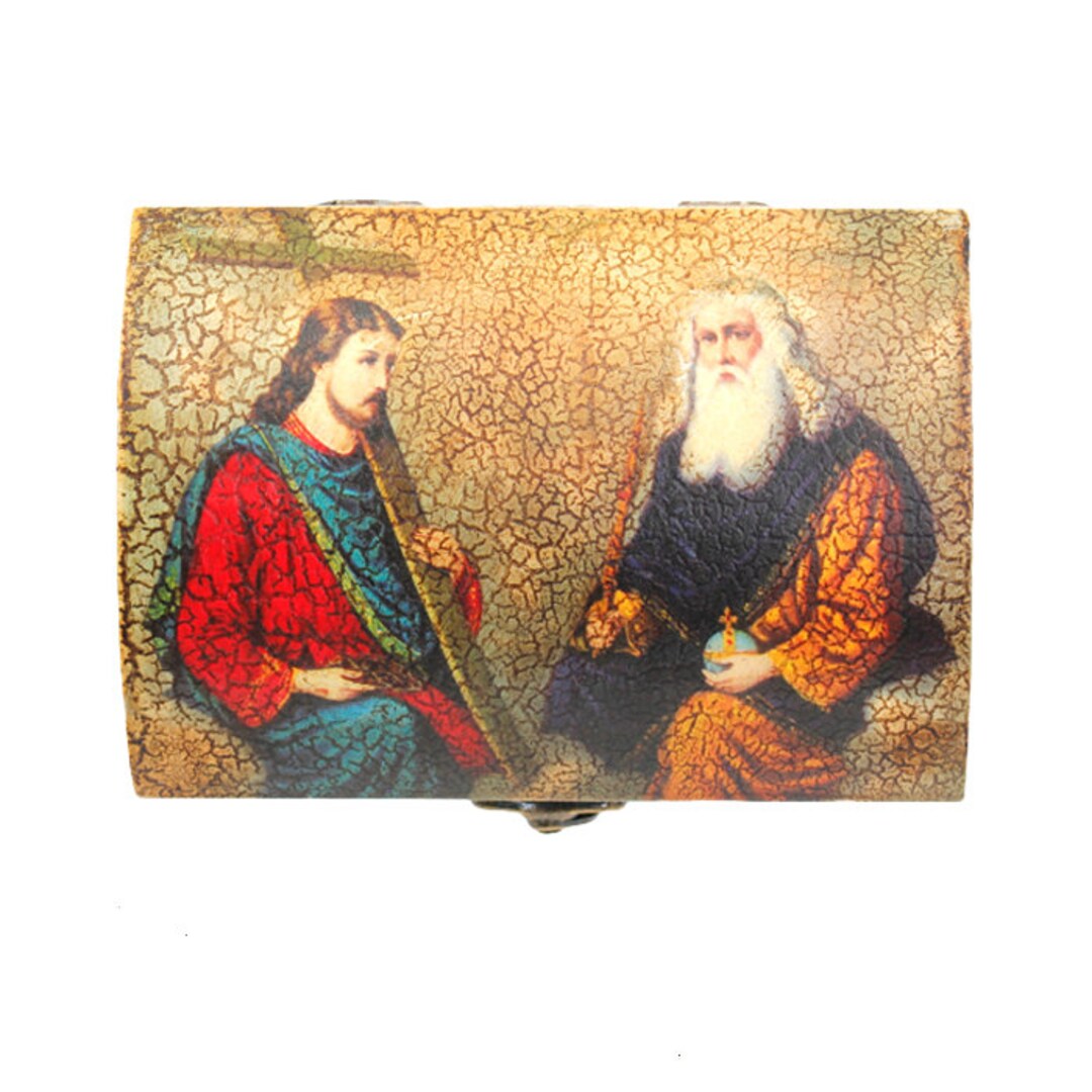 The Holy Trinity, Wooden Trinket Box, the Father Son, Holy Spirit - Etsy