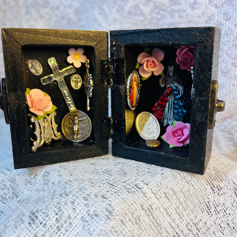 Divine Mercy Shrine Altar Prayer Box Travel Shrine-home - Etsy