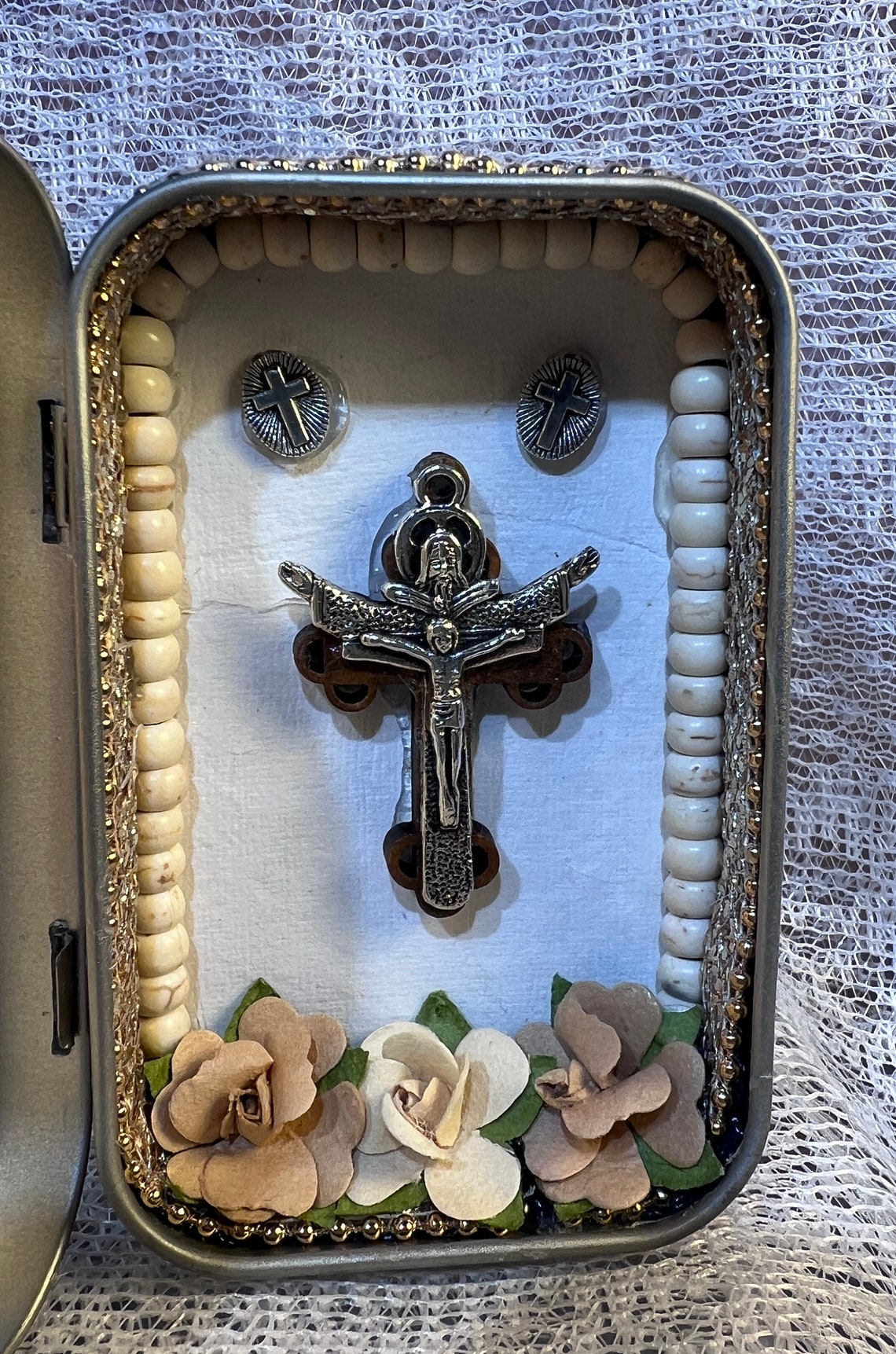 Holy Trinity Portable Pocket Shrine Altar Travel Shrine-home - Etsy