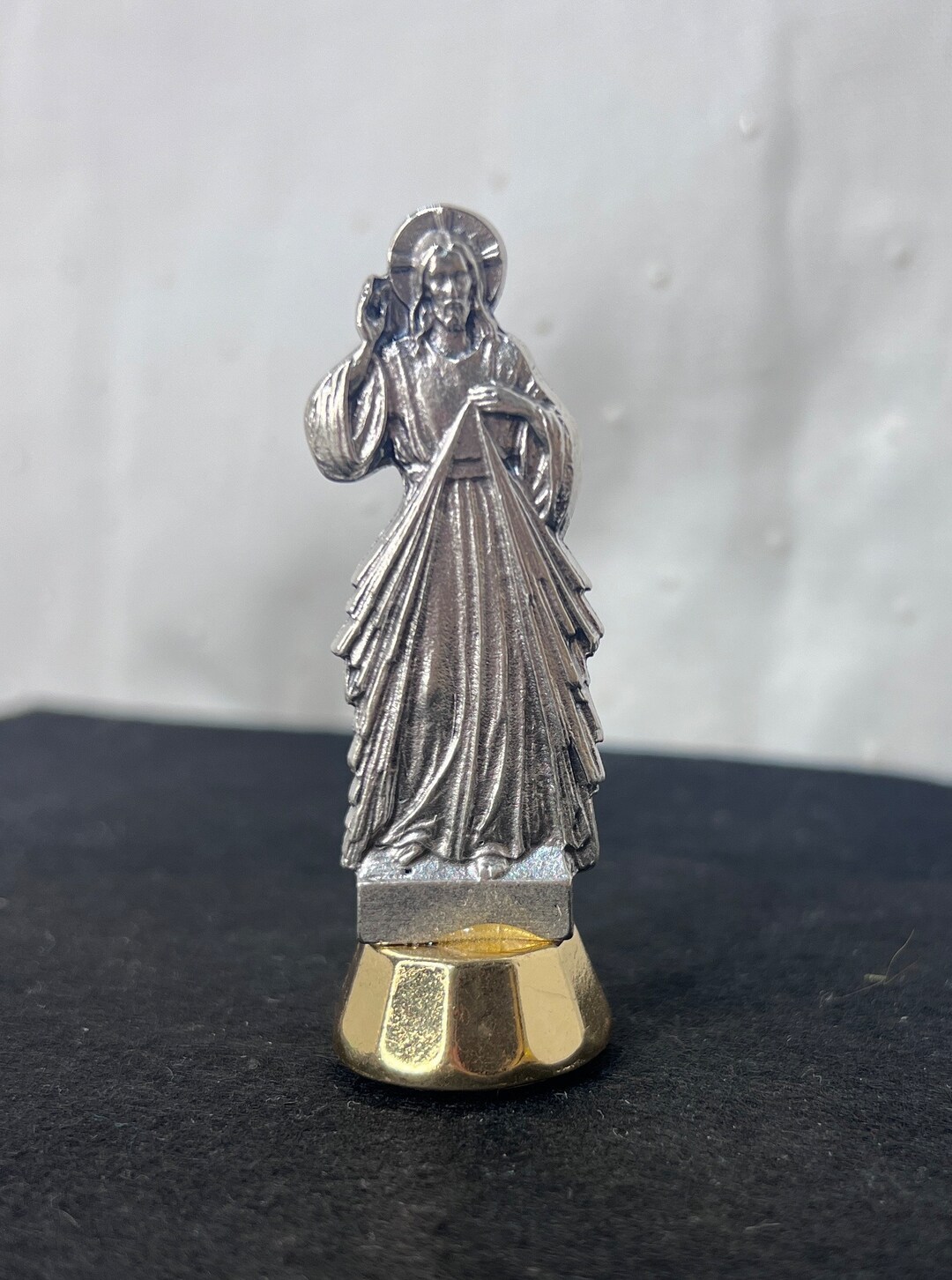 Divine Mercy Miniature Statue, Adhesive Car Dashboard Statue Made in ...
