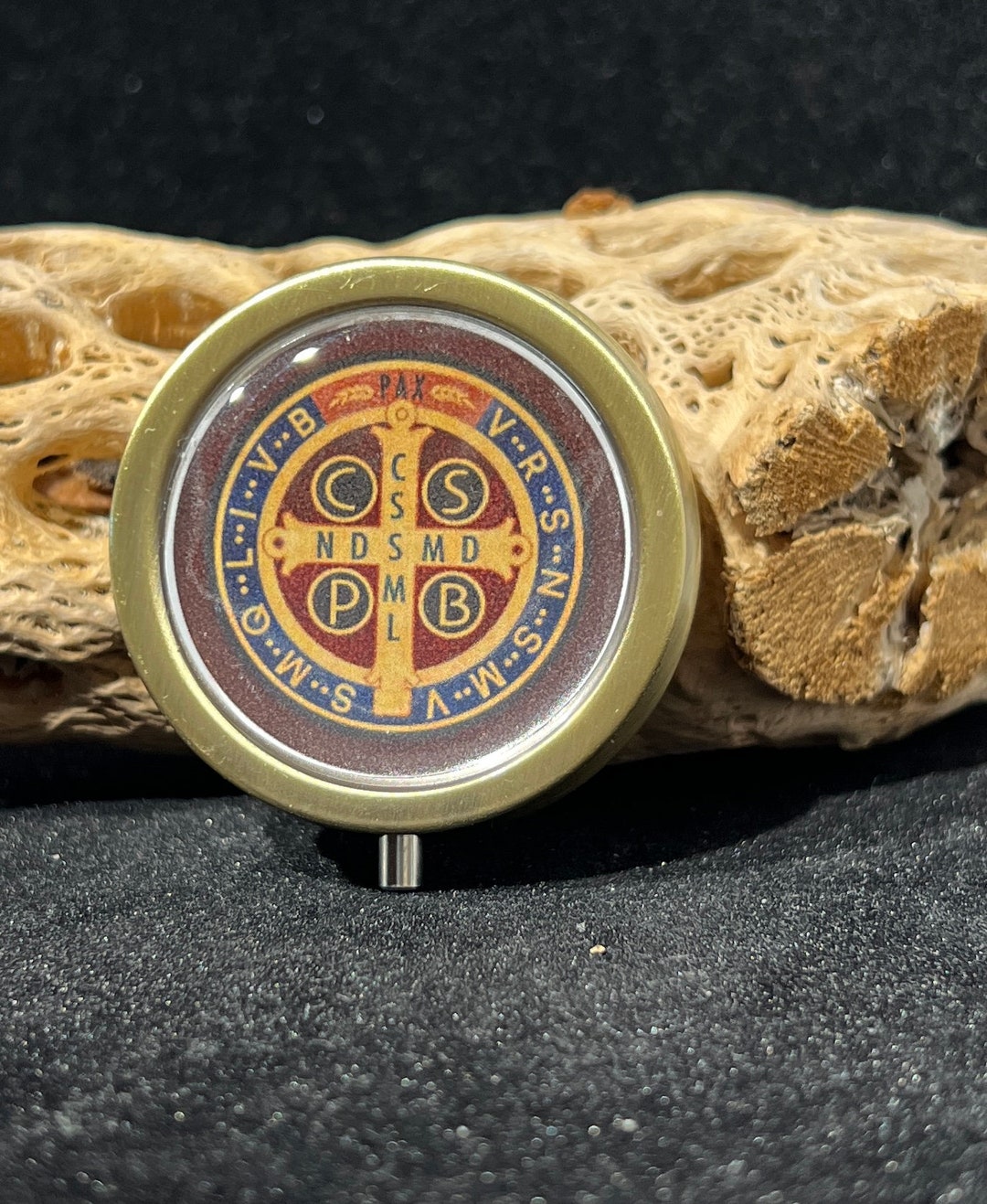 Holy Communion Pyx / Homebound / Saint Benedict Pyx / Brass Tone Pyx ...