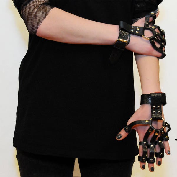 Leather Mittens - Etsy