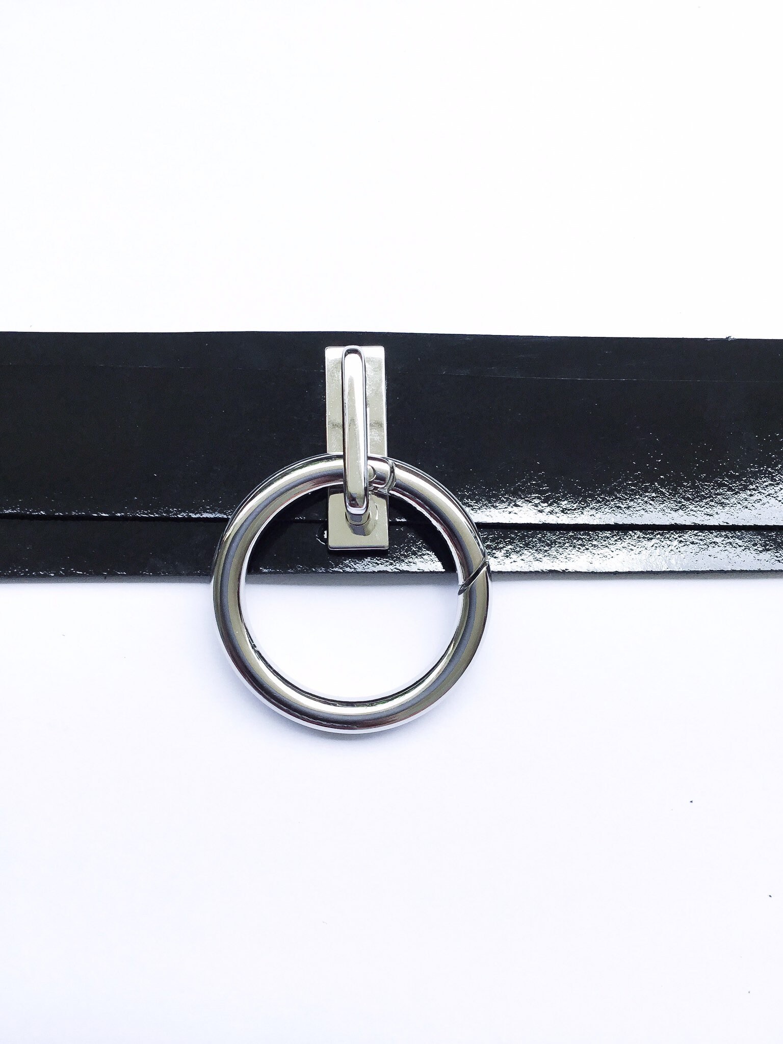 Patent Leather O-ring Collar: Wide Choker Necklace - Etsy