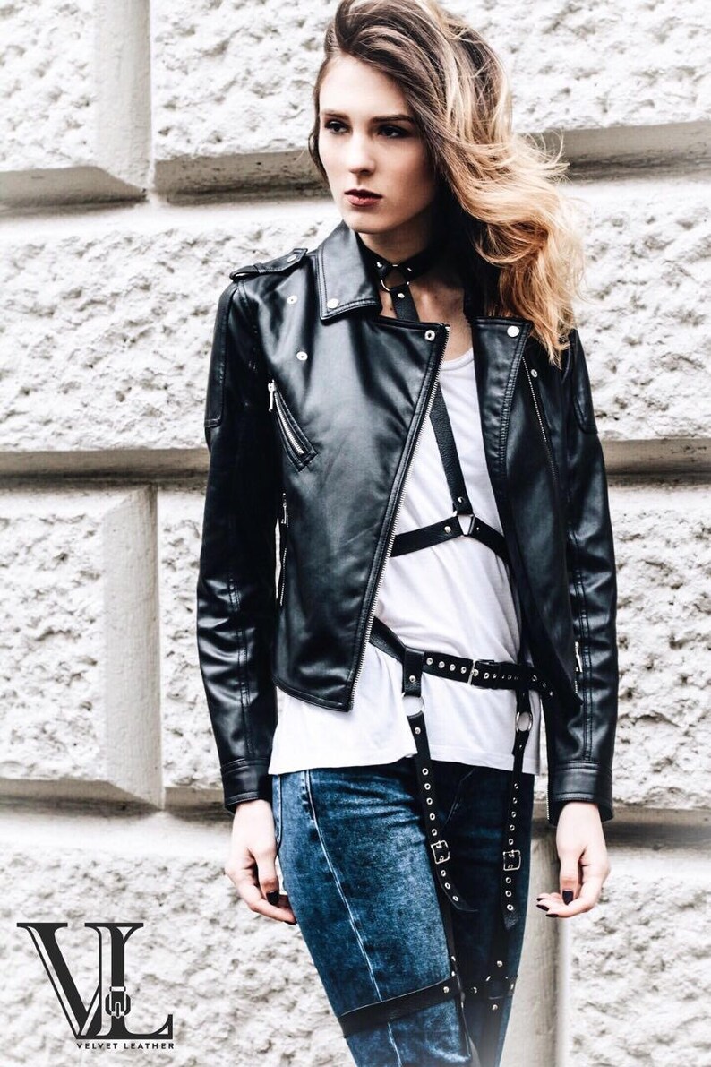 Genuine Leather Garter Belt Leg Harness Harness for Legs | Etsy