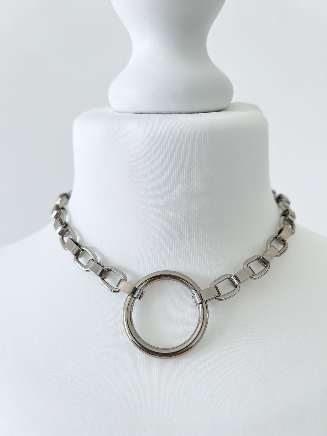 Metal Chain Choker With O Ring - Etsy