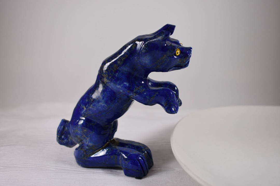 Lapis Lazuli Dog Figurines Afghan Handmade Healing Authentic Stone - Etsy