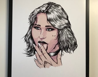 Rhea Ripley Collage A4 Art Print - Etsy