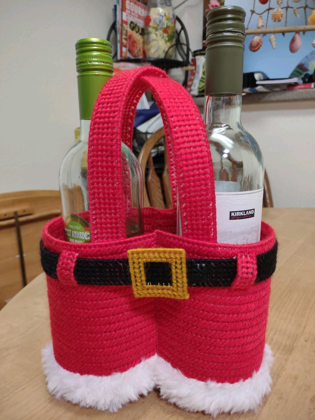 Santa Pants Wine Basket PCWB3 - Etsy