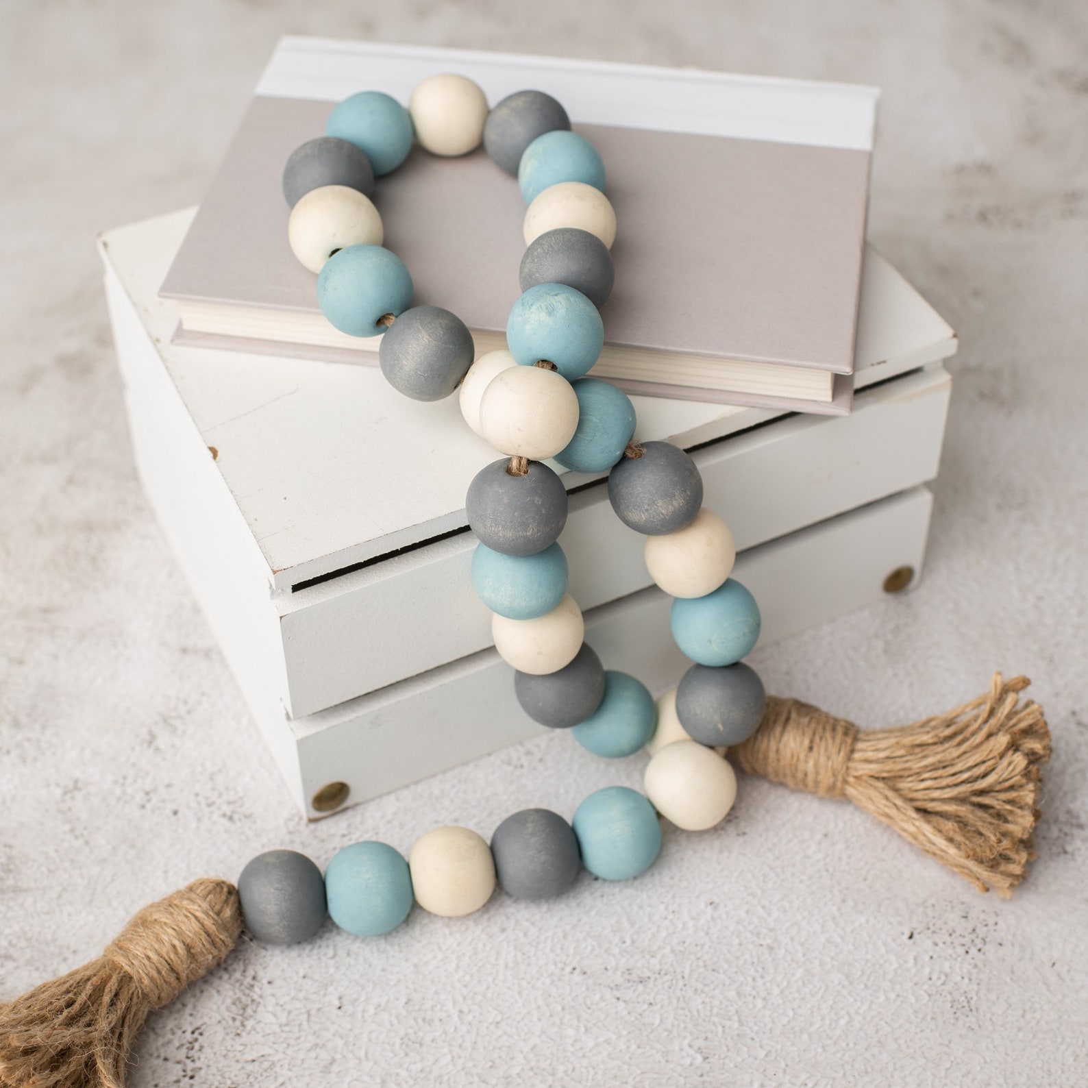 Farmhouse Beads Home Decor Beads Wood Bead Garland - Etsy