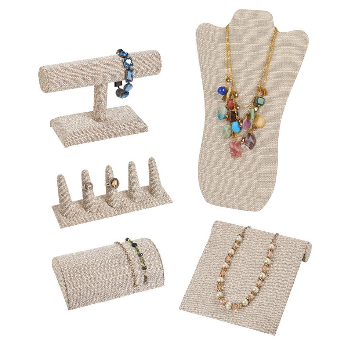 Linen Jewelry Displays - Contains 5 Displays - Etsy