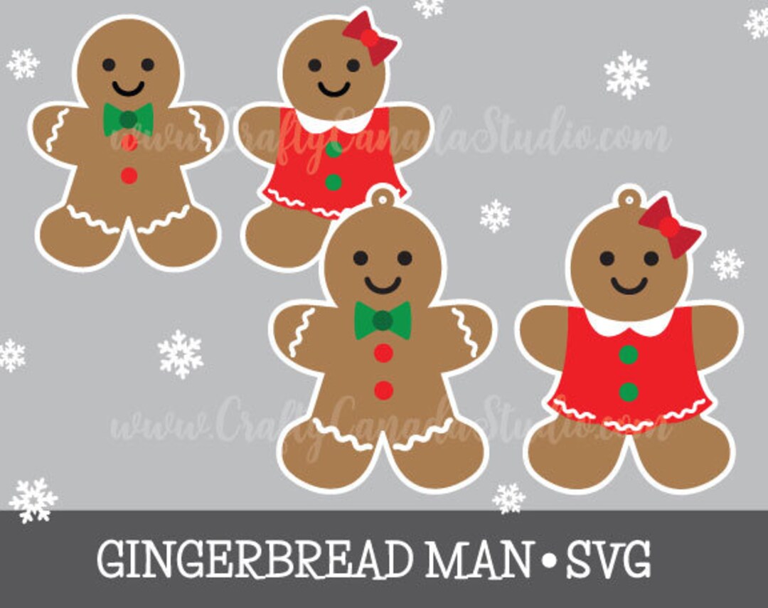 Gingerbread Man SVG, Gingerbread Man Laser Cut Files, Laser Cutter ...