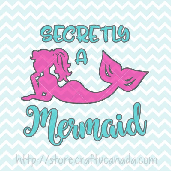 Secretly A Mermaid SVG and PNG Mermaid Svg Mermaid Clipart | Etsy