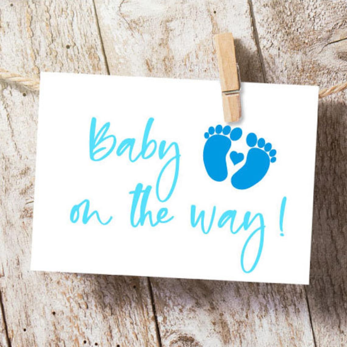 Baby on the Way SVG Printable Baby Shower Card Baby Boy - Etsy Canada