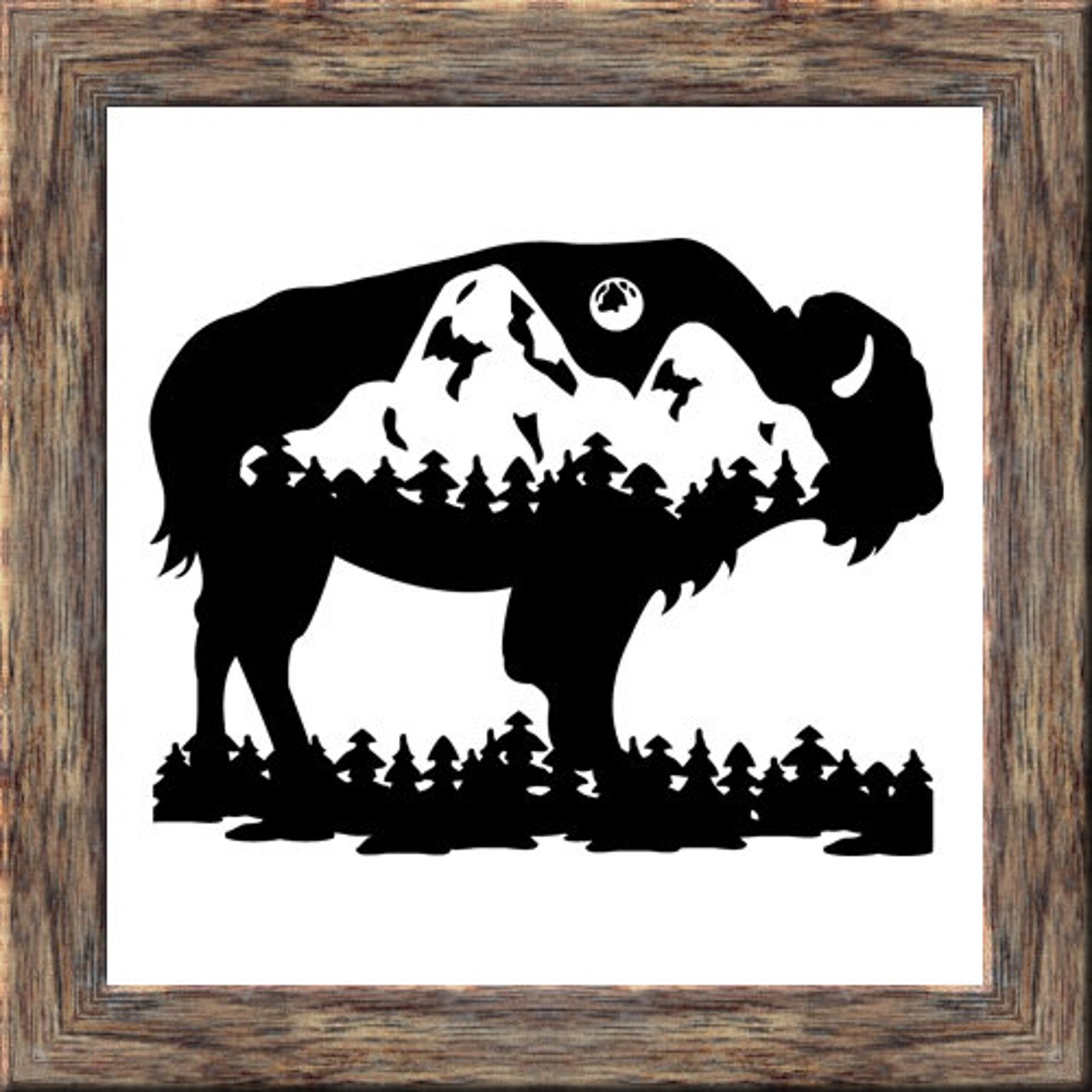 Buffalo SVG and PNG Printable Buffalo Buffalo Silhouette | Etsy