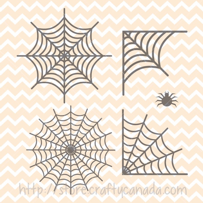 Spider Webs Collection SVG & PNG Spider Web SVG Spider Web - Etsy
