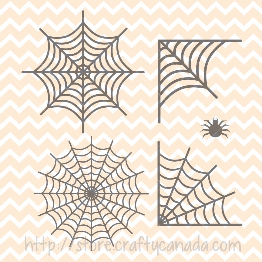 Spider Webs Collection SVG & PNG, Spider Web SVG, Spider Web Clipart ...