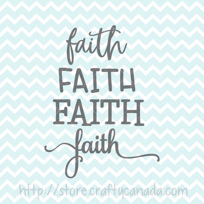 Faith SVG and PNG Faith Typography Faith HTV Design Cricut - Etsy