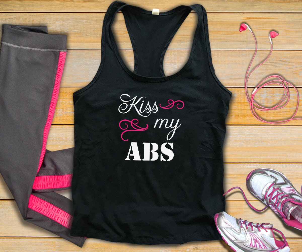Kiss My Abs SVG and PNG Exercise Quote Workout Quote DIY | Etsy