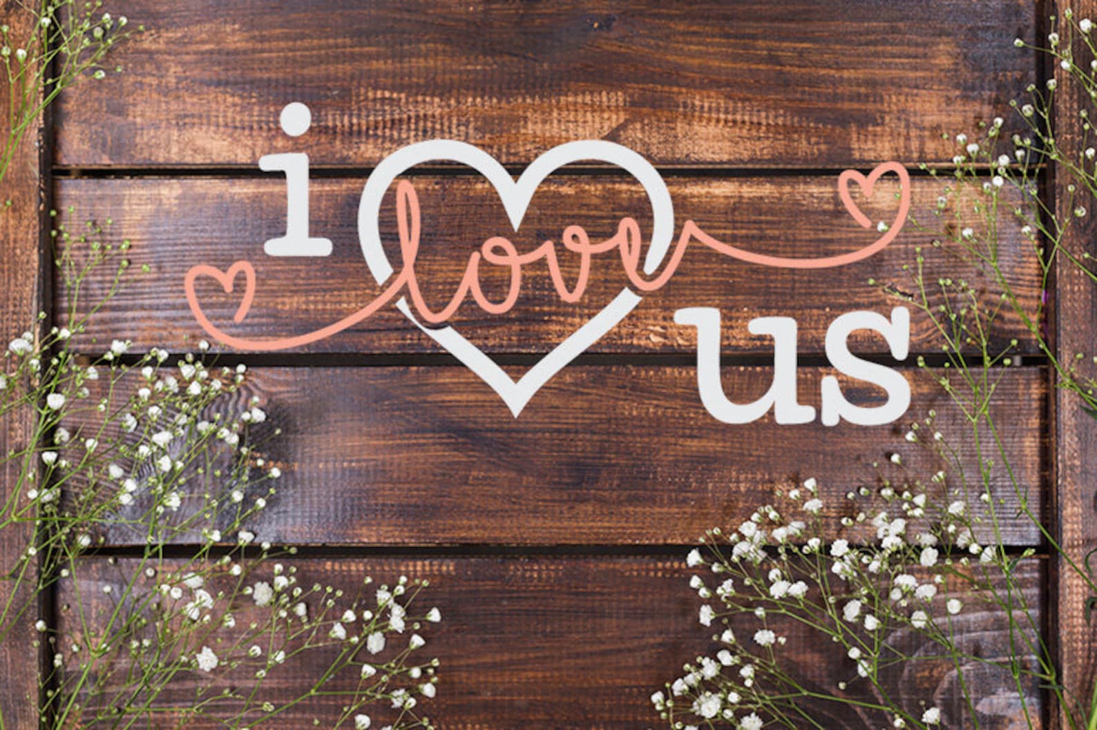 I Love Us SVG and PNG Love Clipart Love SVG Knockout Svg - Etsy