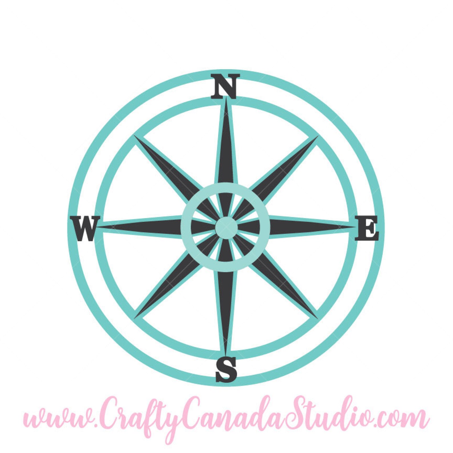 Compass SVG Compass Clip Art Travel SVG Cricut Svg - Etsy