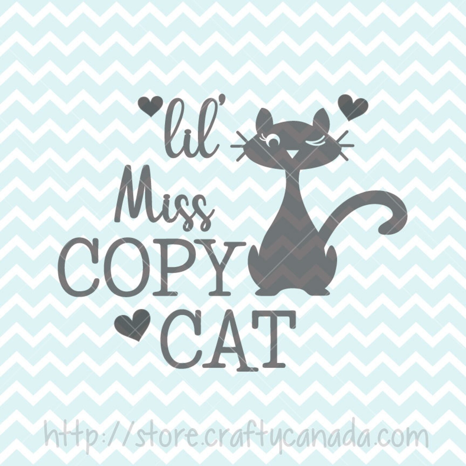 Lil' Miss Copy Cat SVG and PNG Copy Cat Quote Cat SVG - Etsy