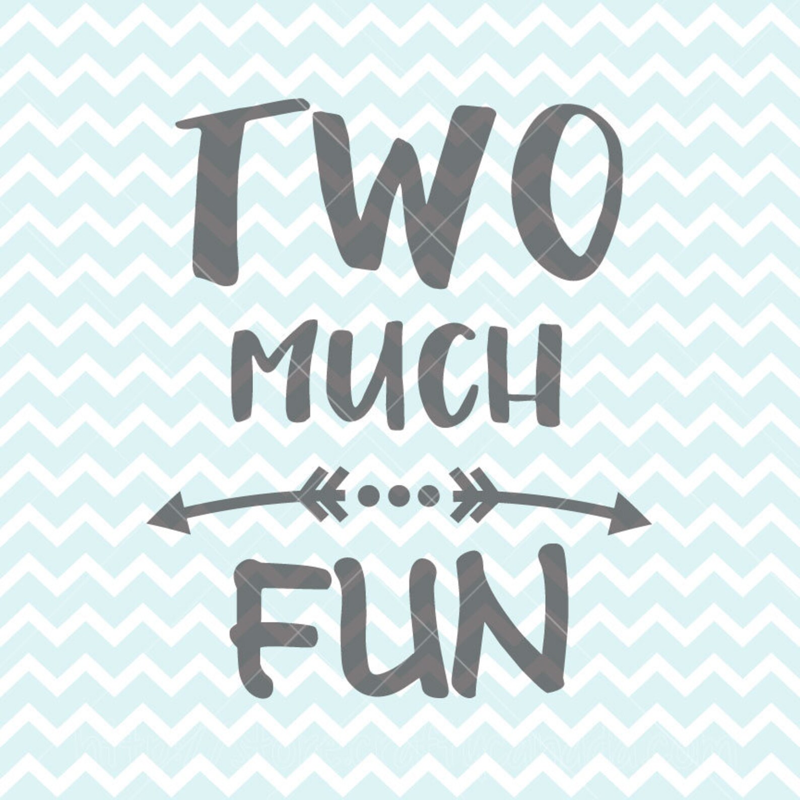 Two Much Fun SVG & PNG Two SVG Two Clipart 2nd Birthday - Etsy