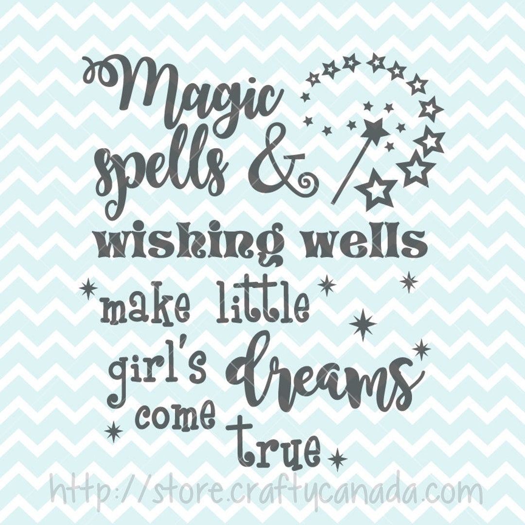 Magic Spells and Wishing Wells SVG PNG, Whimsical Svg, Fairy Tale ...