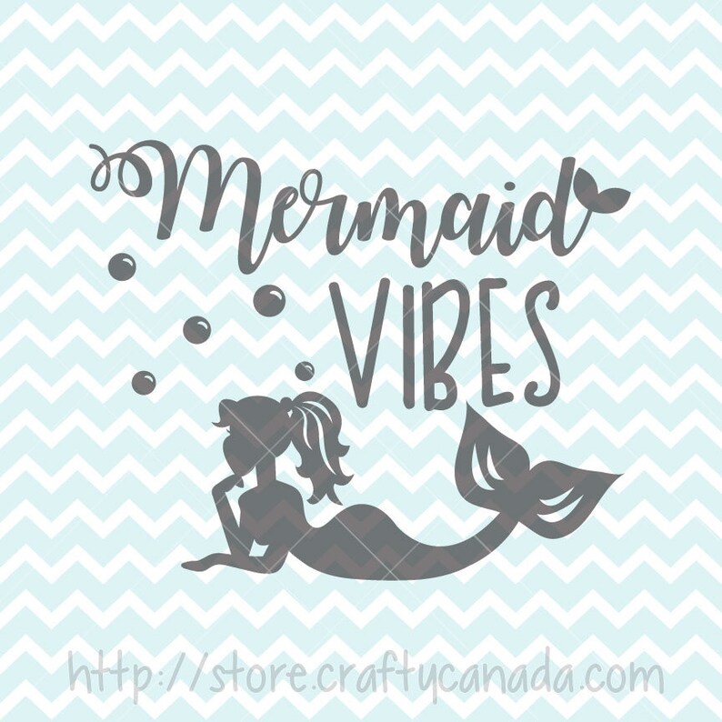 Mermaid Vibes SVG & PNG Mermaid Mermaid Svg Mermaid | Etsy