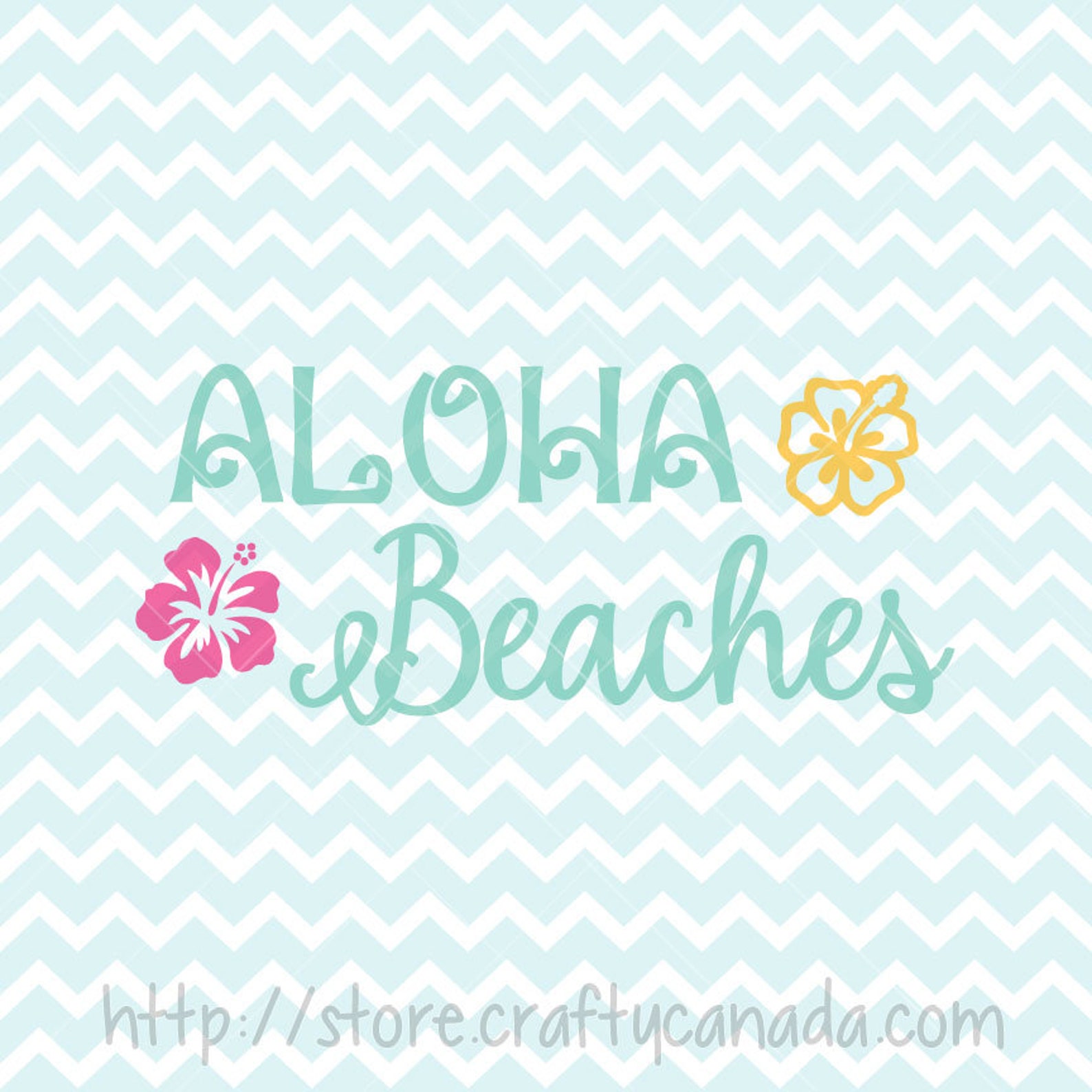 Aloha Beaches SVG and PNG Summer SVG Hibiscus Svg Flower | Etsy