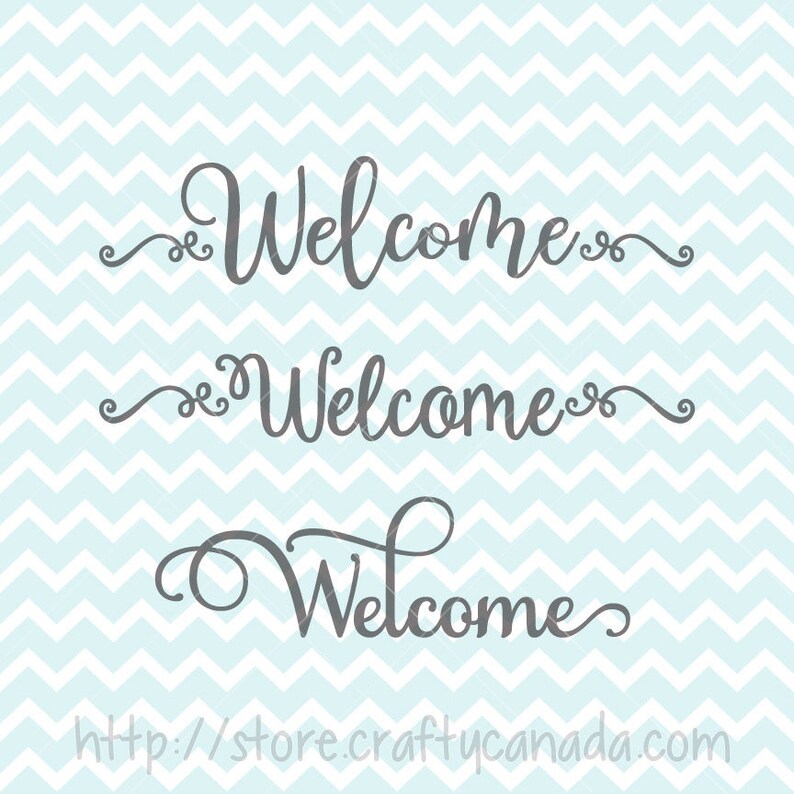 Welcome SVG and PNG Welcome Clipart SVG Files Cutting - Etsy