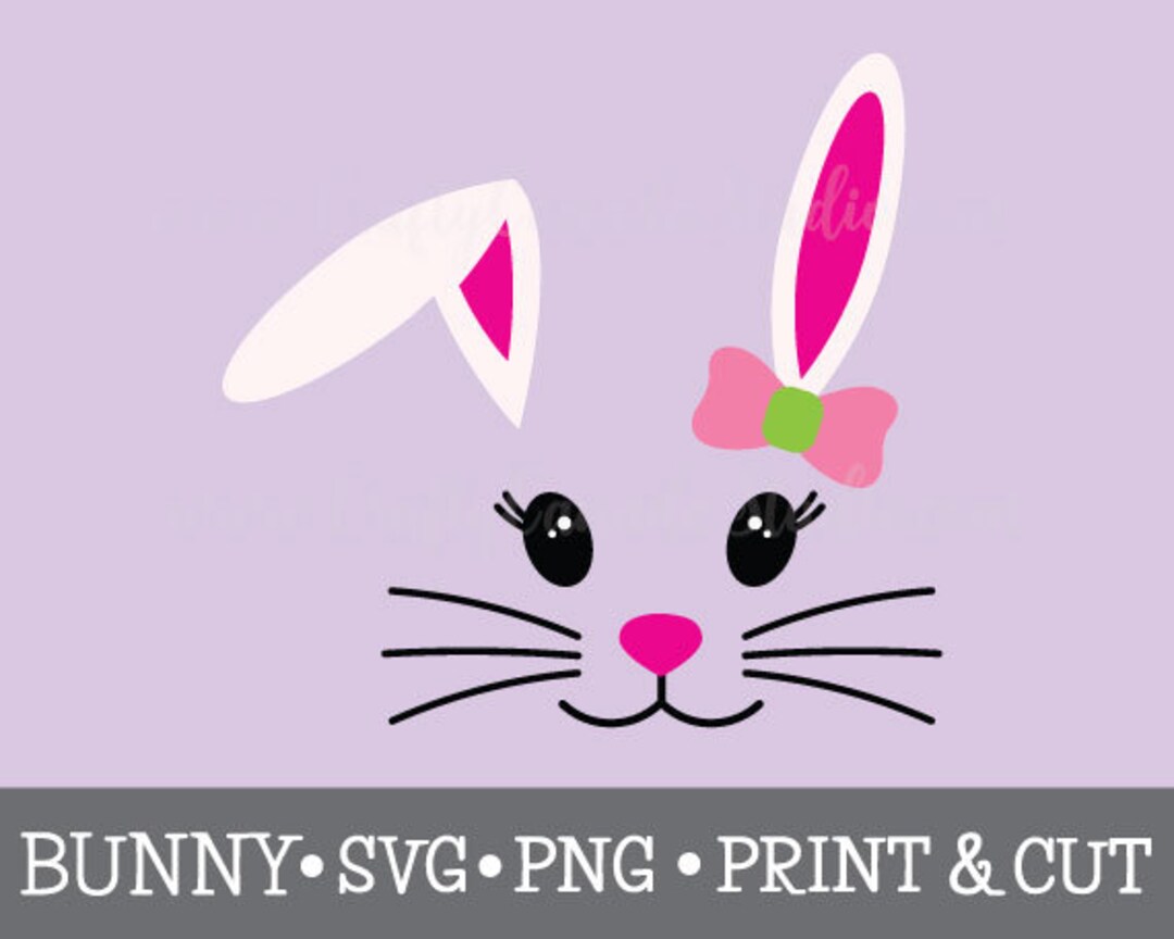 Girl Bunny SVG & PNG, Easter SVG, Easter Png, Easter Clipart, Easter ...