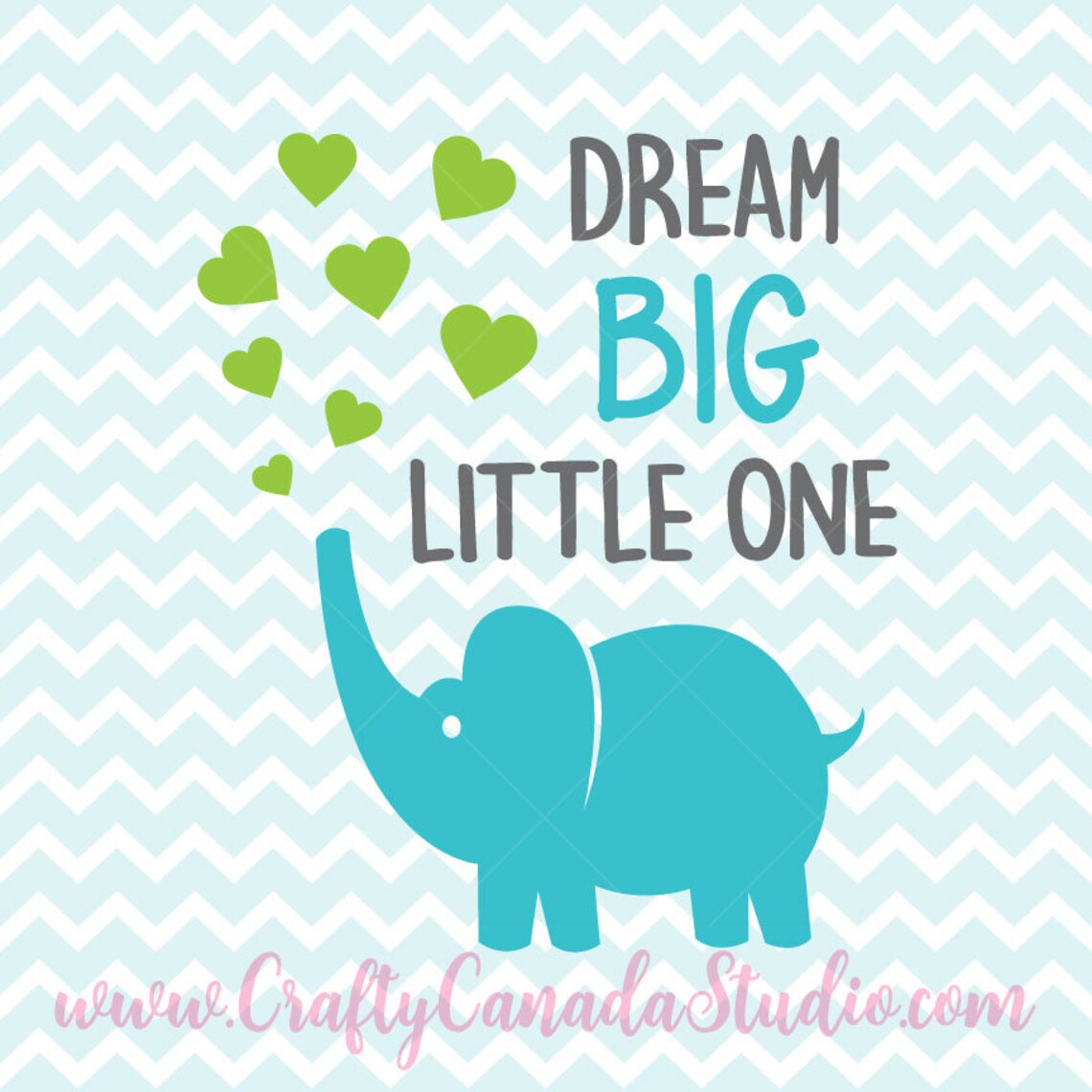 Dream Big Little One Elephant Svg Png Elephant Clipart SVG | Etsy