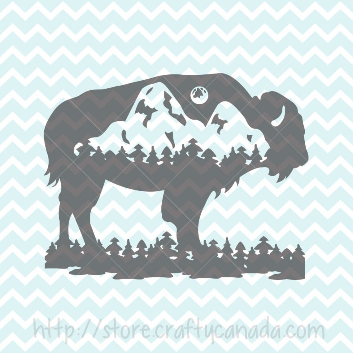 Buffalo SVG and PNG Printable Buffalo Buffalo Silhouette | Etsy