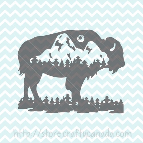 Buffalo SVG and PNG Printable Buffalo Buffalo Silhouette - Etsy