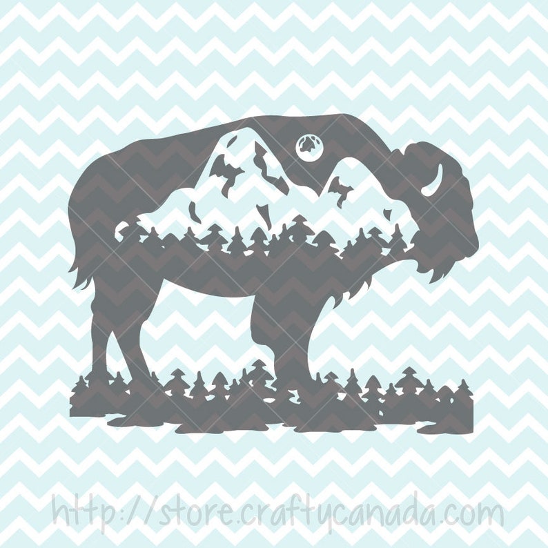 Buffalo SVG and PNG Printable Buffalo Buffalo Silhouette - Etsy