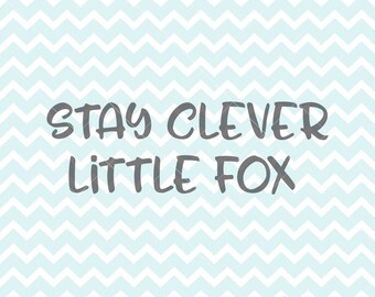 Clever Little Fox - Etsy