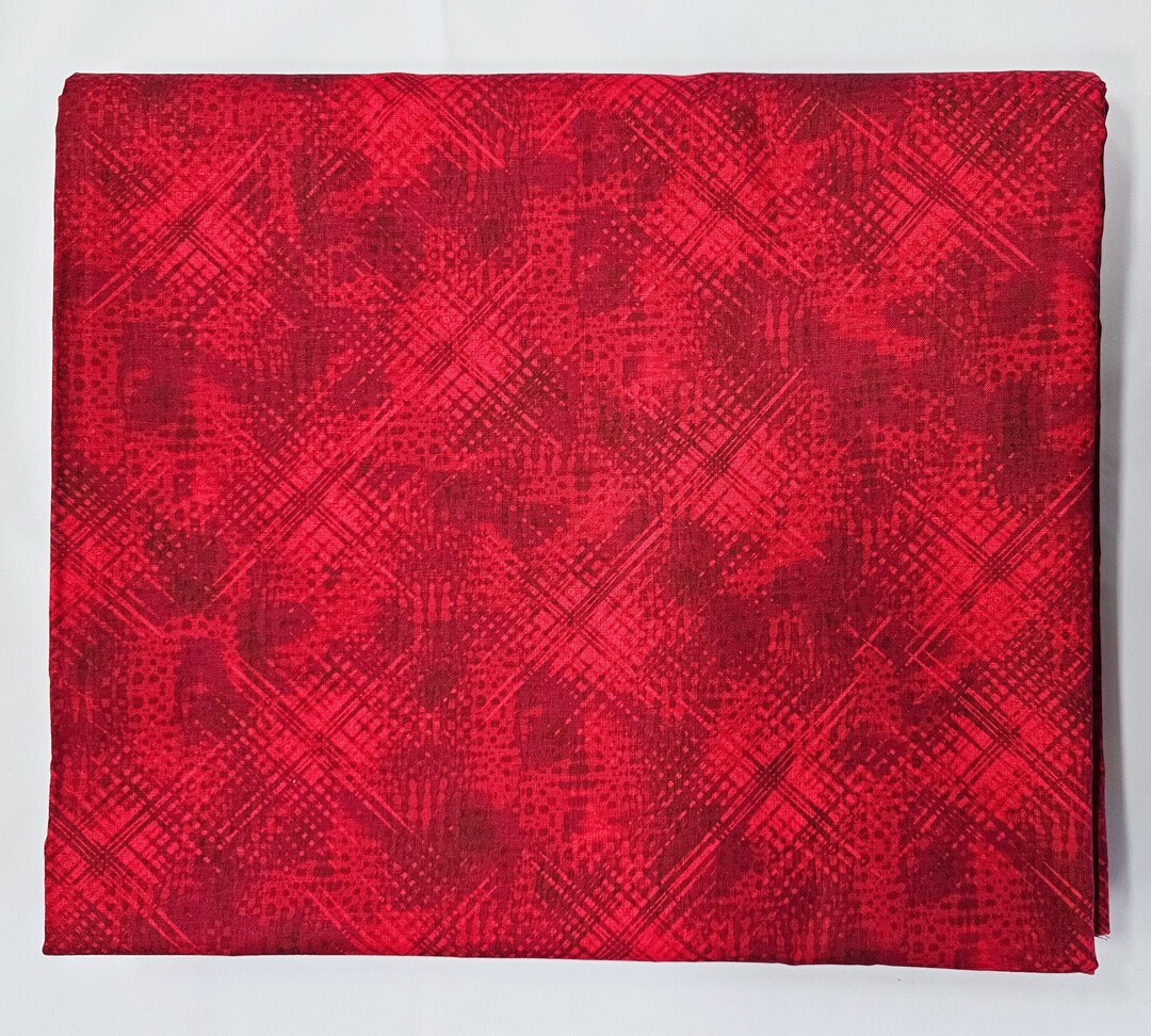 108 Inch Wideback Red Quilting Fabric, 2 1/2 Yard Cut, 100% Cotton High ...