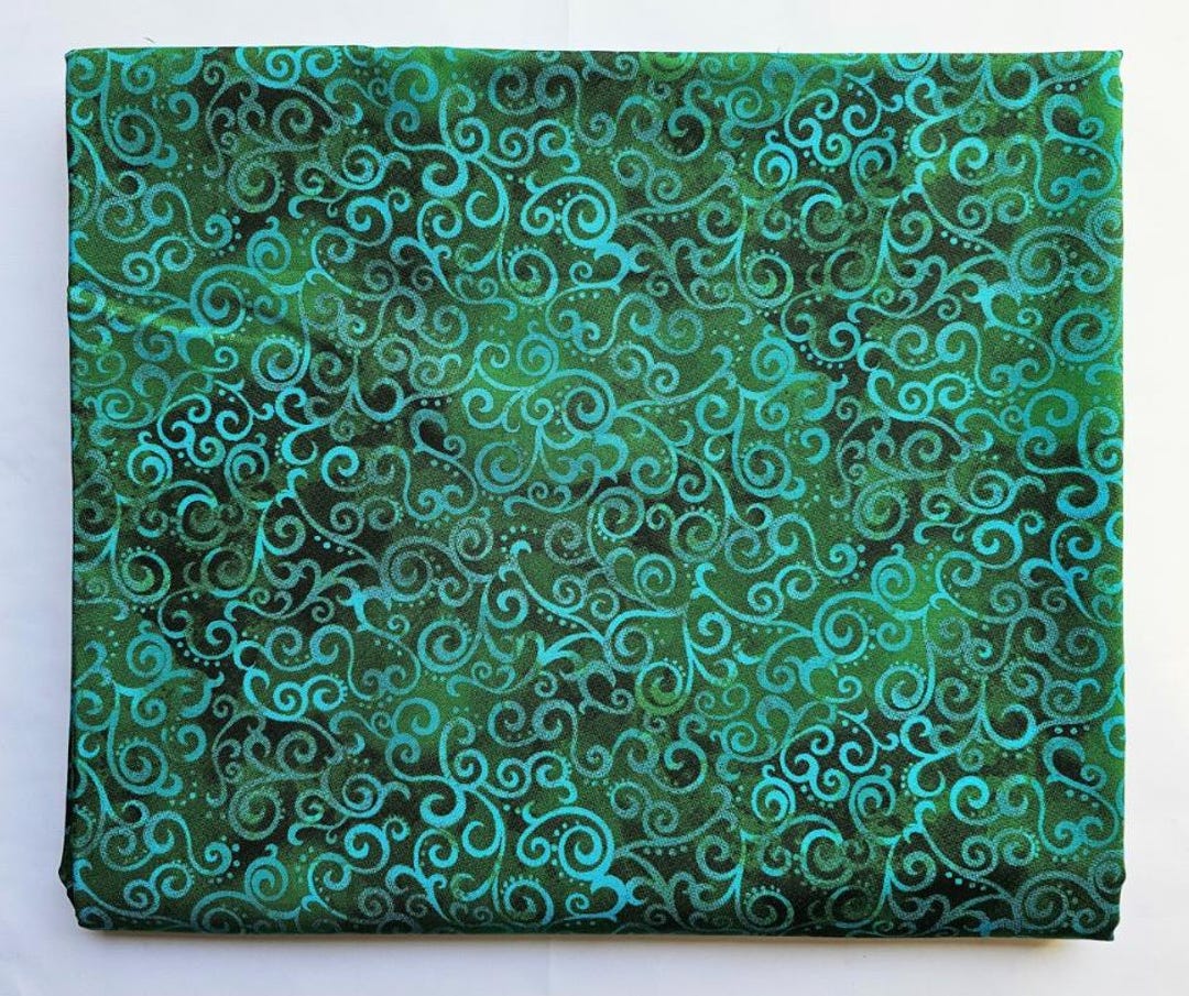 108 Inch Wideback Green Quilting Fabric, 2 1/2 Yard Cut, 100% Cotton ...