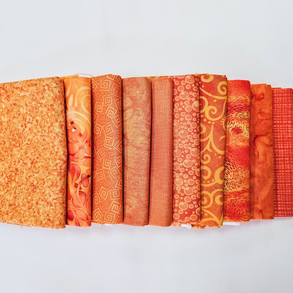 Fat Quarter Bundle Orange - Etsy