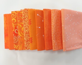 Fat Quarter Bundle Orange - Etsy