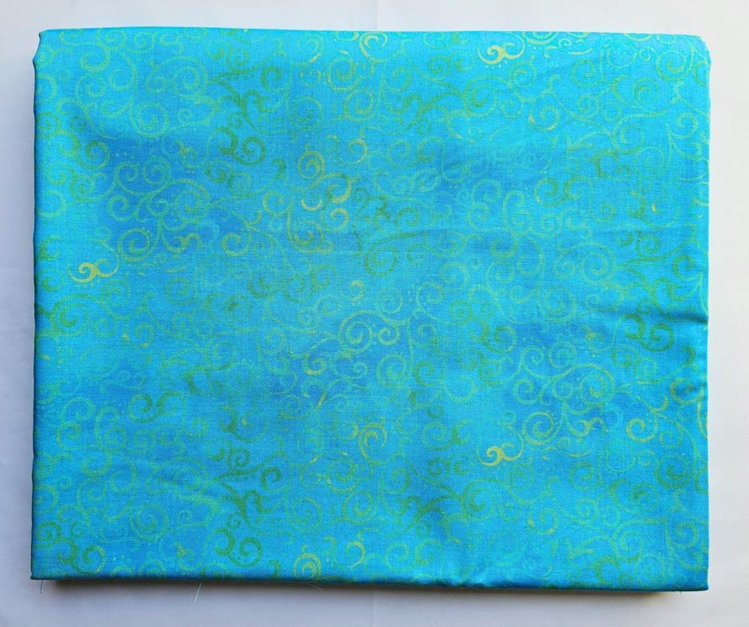 108 Inch Wideback Turquoise Quilting Fabric, 2 1/2 Yard Cut, 100% ...