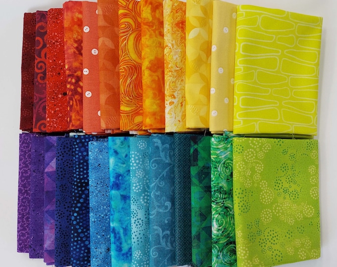Fat Quarter Fabric. Set of Twenty Five Colorful Fat Quarters - Etsy