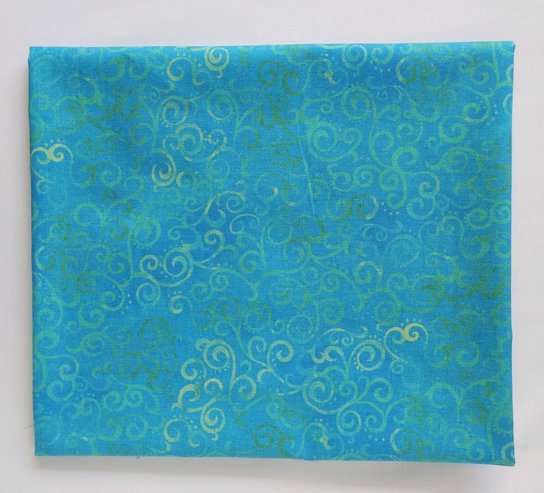One Yard of Teal Quilting Fabric 100% Cotton High Quality | Etsy