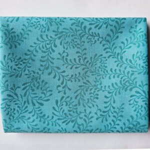 Fat Quarter Fabric. Set of Twelve Turquoise Fat Quarters, 100% Cotton ...
