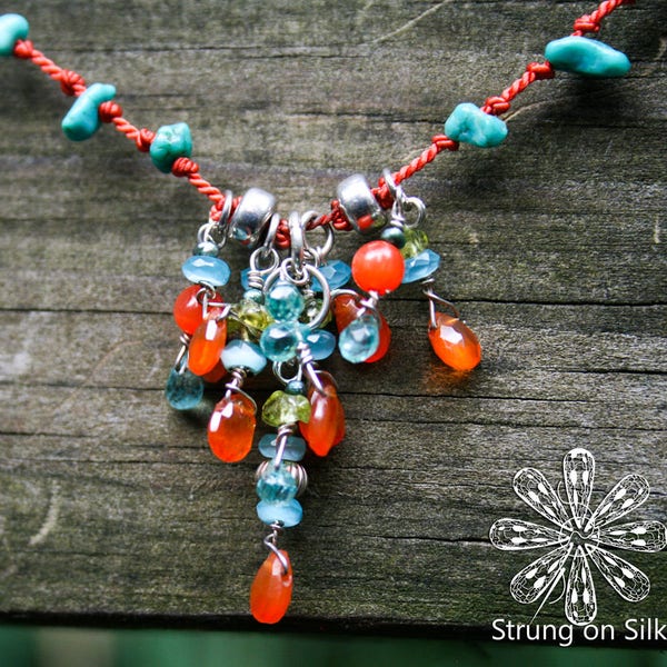 Silk Thread Necklace - Etsy