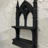 Gothic Wall Shelf – 3d-printed Gothic Decor, Crystal Display, Jewelry ...